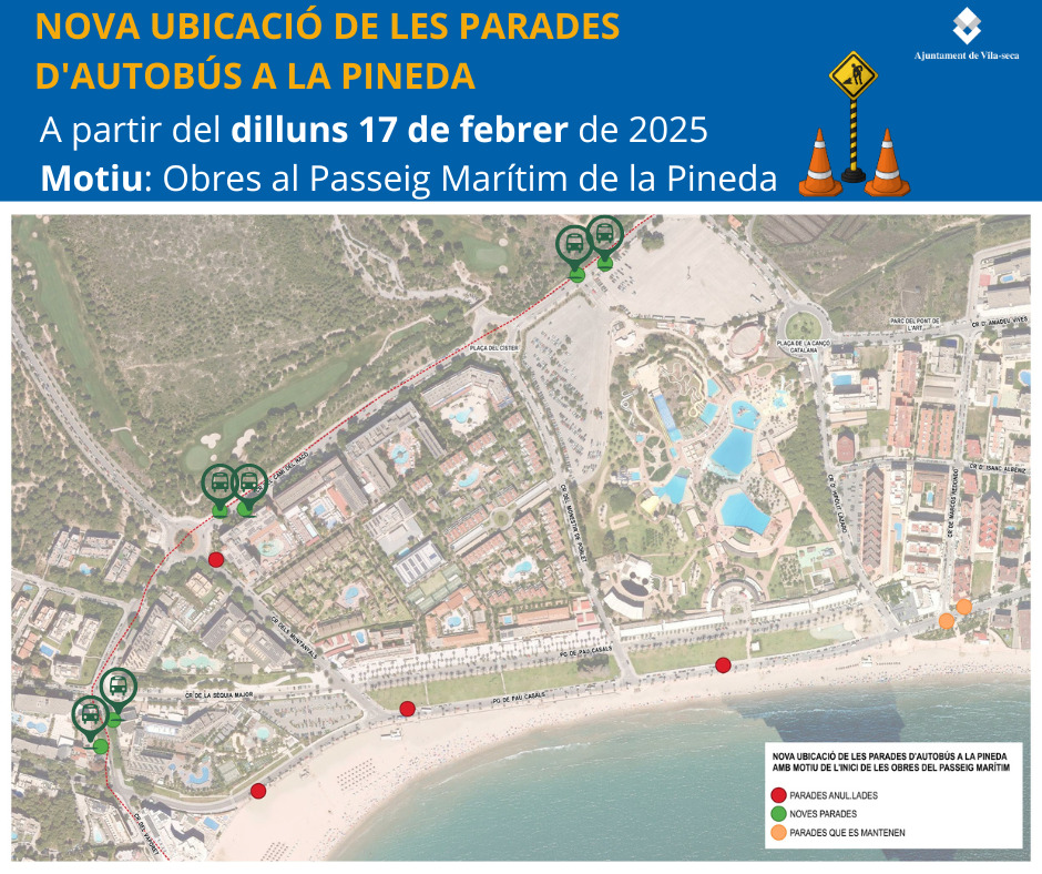 Début des travaux de la promenade du Paseo de la Pineda | Vila-seca ...